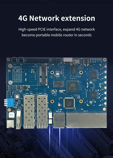 banana pi bpi r3 openwrt router 2g ddr ram 8g emmc mediatek mt7986