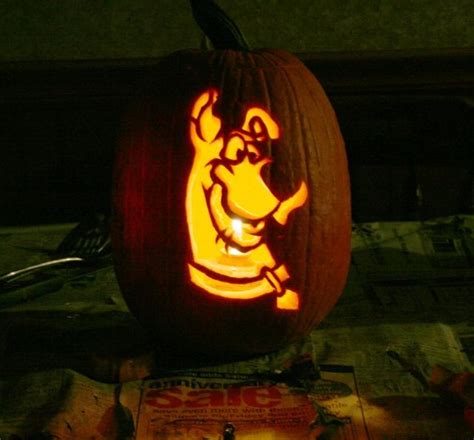 Scooby Doo Pumpkin Stencil