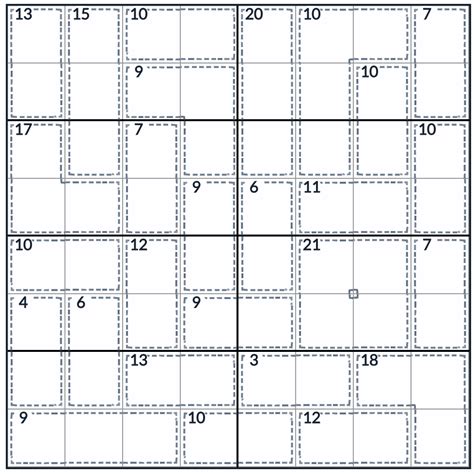 Irregular Sudokujigsaw Sudoku Grid Puzzle