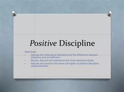 PPT - Positive Discipline PowerPoint Presentation, free download - ID:1594461