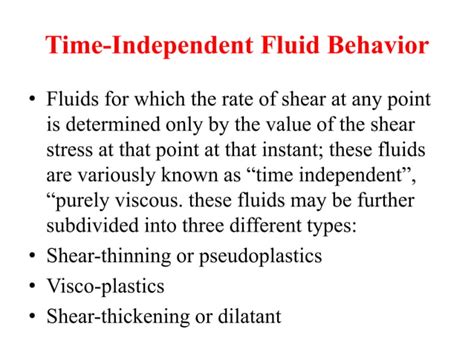 Newtonian And Non Newtonian Behaviour Of Fluids Pptx