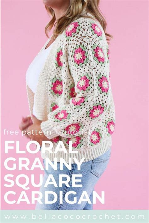 How To Crochet A Floral Cardigan In 8 Sizes Bella Coco Crochet