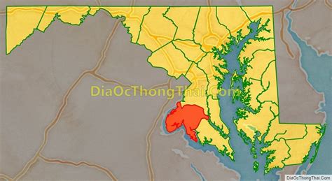 Map Of Charles County Maryland Thong Thai Real