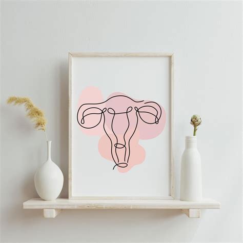 Female Reproductive System Artanatomy Art Medical Art Watercolor