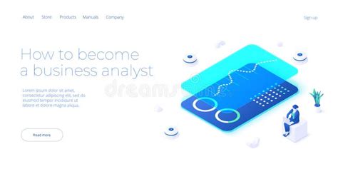 Data Analyst Or Scientist Concept In Isometric Vector Illustration Big