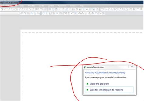 Large Autocad File Crashed Autocad Application Is Not Responding Message Autocad 2d