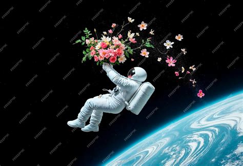 우주복을 입은 우주비행사 Ai 생성 이미지