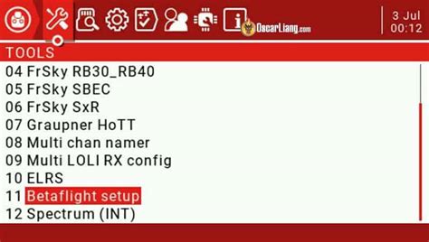 Setup Betaflight Lua Script On Opentx Radios Oscar Liang