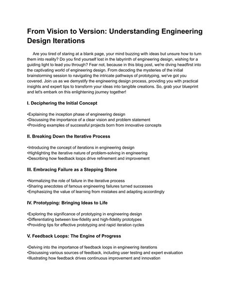 from vision to version understanding engineering design iterations pdf