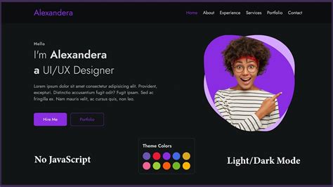 Personal Portfolio Website Using HTML And CSS Only YouTube