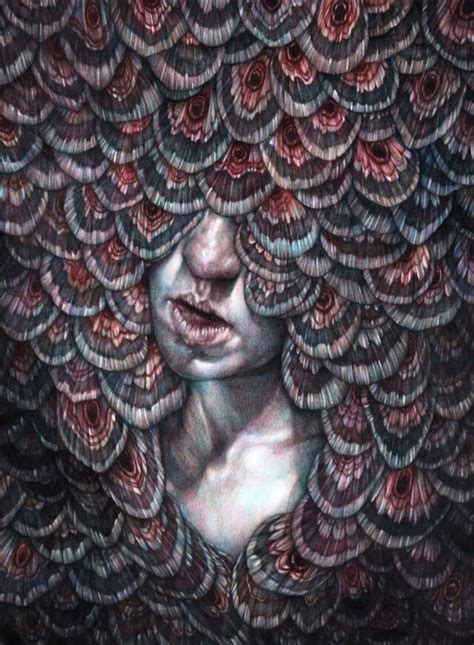 New Detailed Colored Pencil Drawings Of Entangled Flora And Fauna By