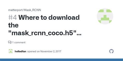 Where To Download The Mask Rcnn Coco H5 File Issue 4 Matterport Mask RCNN GitHub