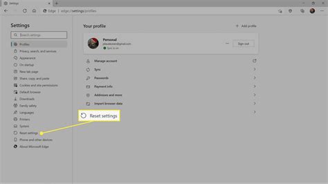 How To Reset Microsoft Edge