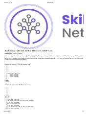 Hands On Lab Learn SQL DDL Statements To Create Alter Course Hero