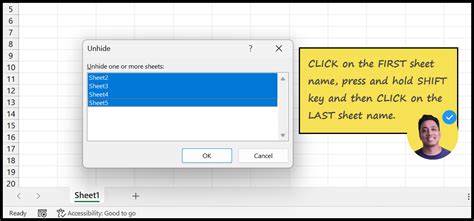 Unhide Hidden Sheets In Excel Show Worksheet Tabs