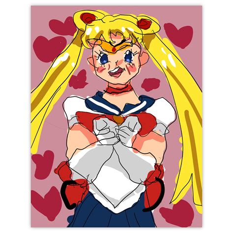 Best Sailor Moon Art Print Sleepy Mia