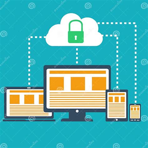 Protection Against Hacker Concept Vector Illustration Stock Vector