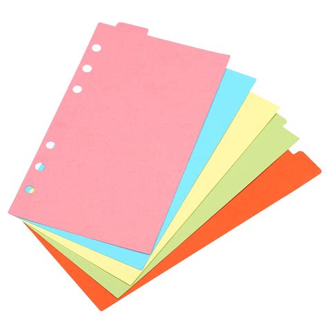 Patikil 7 2x3 7 Binder Index Dividers 4 Set 5 Tabs Cardboard