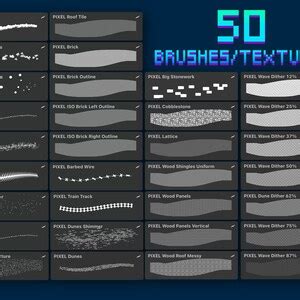 Pixel Art Procreate Brush Pack Etsy