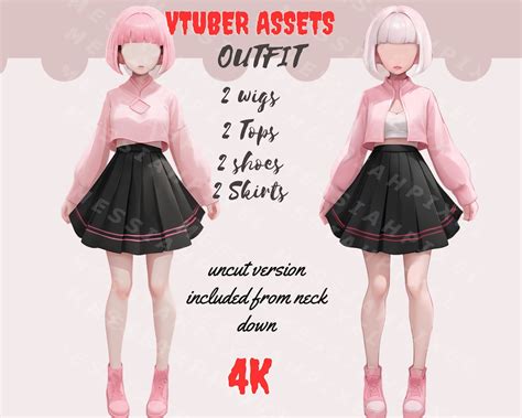Vtuber Asset 2 Vtuber Outfit Clothing Asset Vtuber Clothing