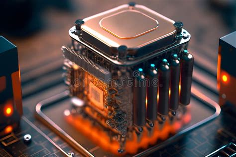 Cpu Processor With Modern Futuristic Technology Appearance Neural