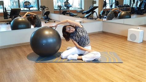 Комплекс упражнений с фитболом Youtube