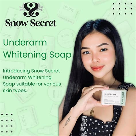 Snow Secret Underarm Whitening Soap Brightens And Cleanses Underarm 135g Shopee Philippines
