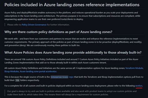 Incorrect Link Target In Alz Policiesmd · Issue 1127 · Azureenterprise Scale · Github