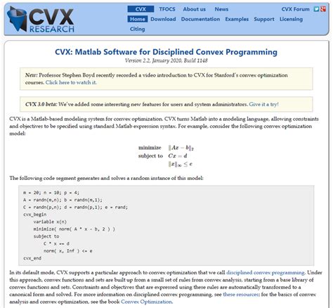 Matlab Cvx 凸优化 工具包 知乎