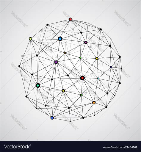 Vector Globe Wireframe Vector Wireframe Connecting Earth Sphere Globe