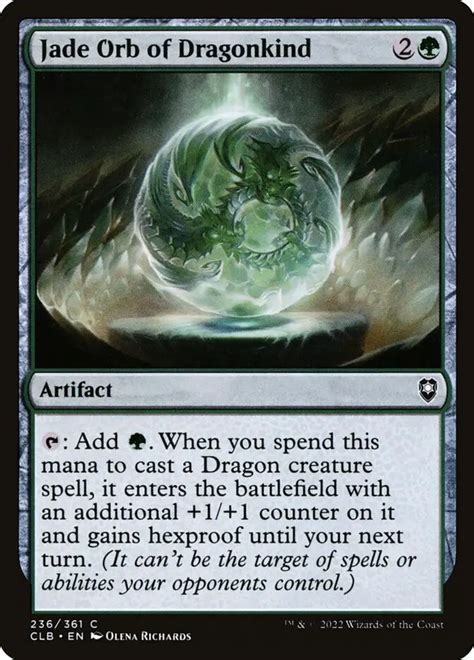 Jade Orb Of Dragonkind • Artifact Commander Legends Battle For Baldurs Gate Mtg Assist