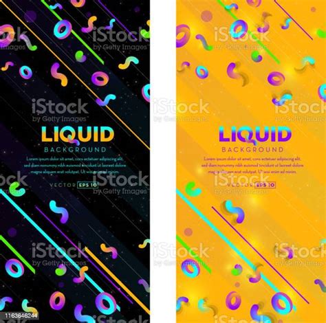 액체 색상 배경 디자인입니다 유체 그라데이션 도형 컴포지션입니다 미래 지향적 인 디자인 포스터 Eps10 벡터 스톡 일러스트레이션 0명에 대한 스톡 벡터 아트 및 기타