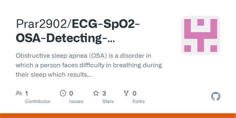 Github Prar2902 Ecg Spo2 Osa Detecting Obstructive Sleep Apnea Using