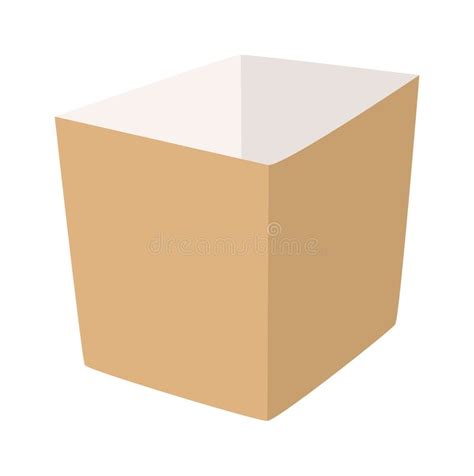Cardboard Box Garbage Flat Icon Waste Sorting And Utilization Stock