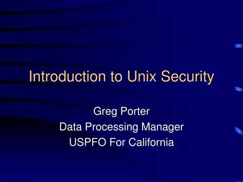 ppt unix security proactive detection and defense powerpoint