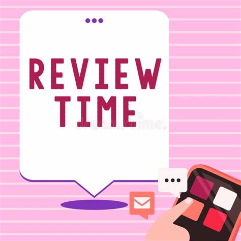 Writing Displaying Text Review Time Concept Meaning Situation Or
