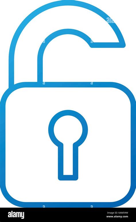 Open Padlock Security Protection Data File Information Stock Vector Image Art Alamy