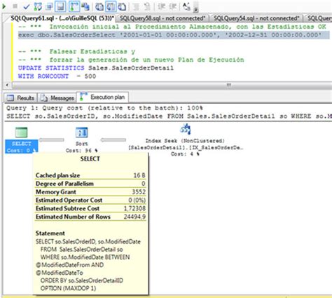 Hash Warning Sort Warning Y Las Estadísticas De Sql Server