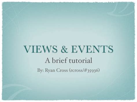 drupal views event presentation pdf