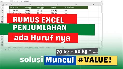Cara Menjumlahkan Angka Yang Ada Hurufnya Di Excel Vrogue Co