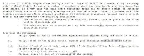 Solved Situation A Y Simple Curve Having A Central Chegg Com