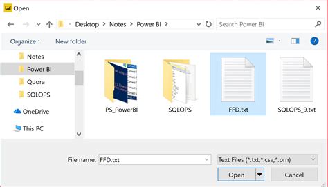 hodentekhelp how do you access data in a text csv file using powerbi