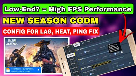 Low End Best Method To Boost FPS In COD Mobile Season Lag Ping Heat Fix Config Cod