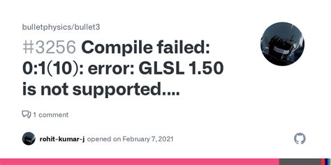 Compile Failed 0110 Error Glsl 150 Is Not Supported Supported Versions Are 110 120