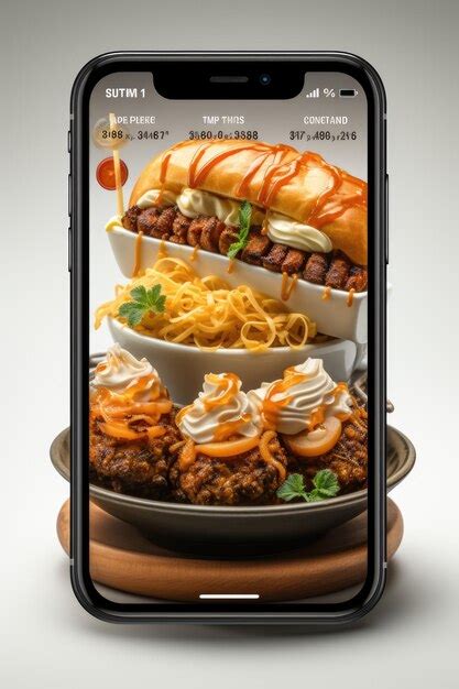 Premium Photo Restaurant Food Ordering App Mockup Generate A Userfriendly Ui Mockup For A Food