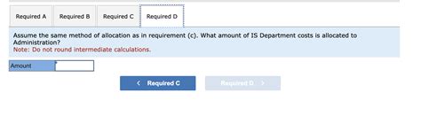 Solved Problem 11 62 Static Allocate Service Department