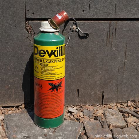 Insecticide Bottle With Devkill Label Stable Diffusion Online