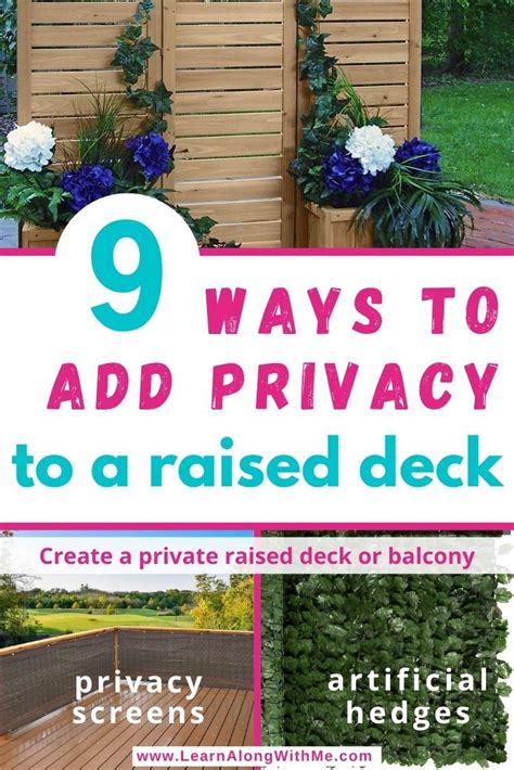 11 Proven Raised Deck Privacy Ideas With Pics Artofit