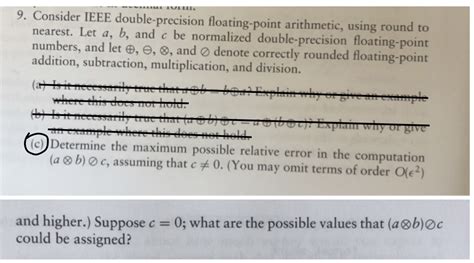 Solved Needing Help With Part C Of This Floating Point Chegg