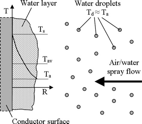 Schema Of Temperature Distribution In Water Layer Formed On Conductor